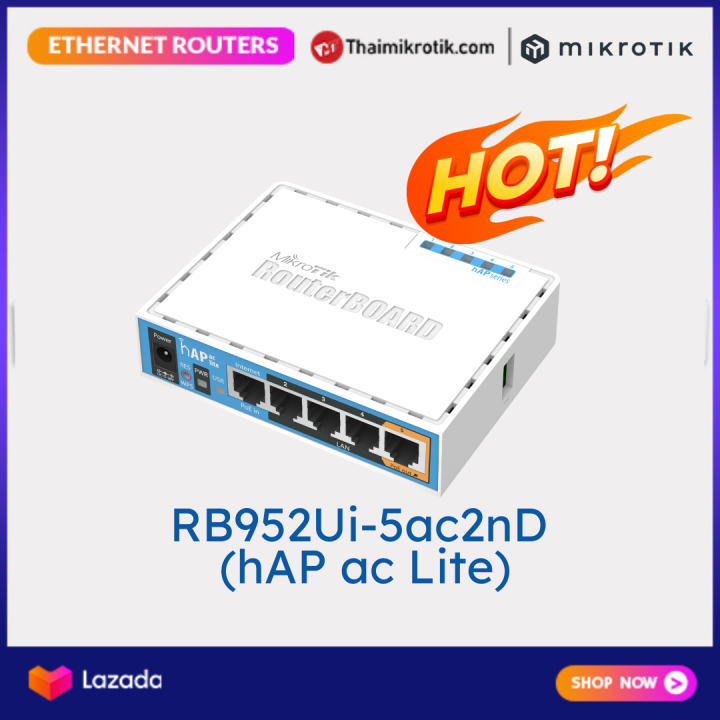 Mikrotik RB952Ui-5ac2nD (hAP ac Lite) | Lazada.co.th