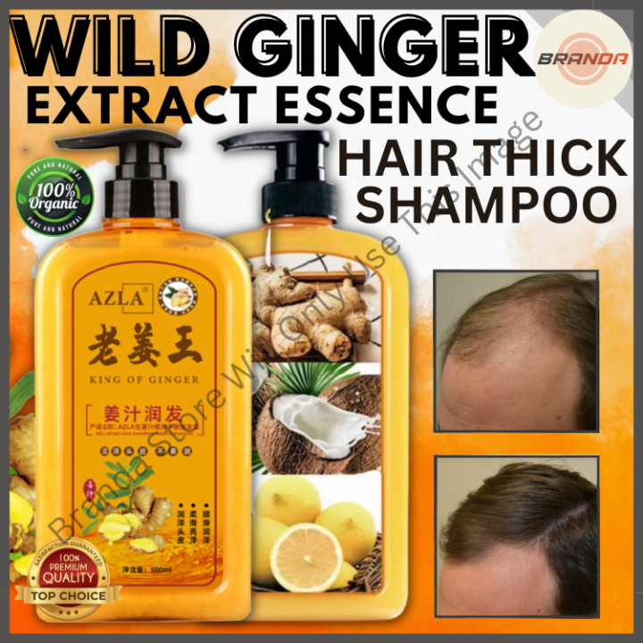 100% Original AZLA Ginger Shampoo for Hair Loss Herbal Ginger Extract ...