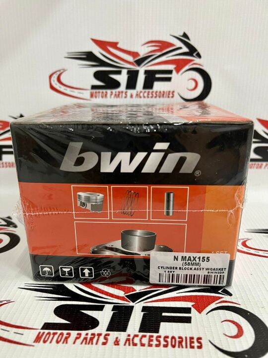 SIF CYLINDER BLOCK SET WITH GASKET YAMAHA NMAX 155 58MM BWIN BRAND ...