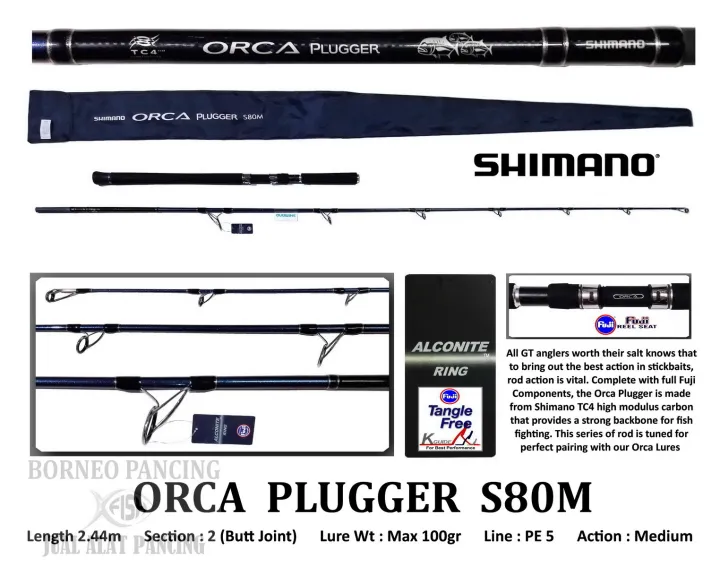 Joran Spinning Shimano ORCA PLUGGER S80M | Lazada Indonesia