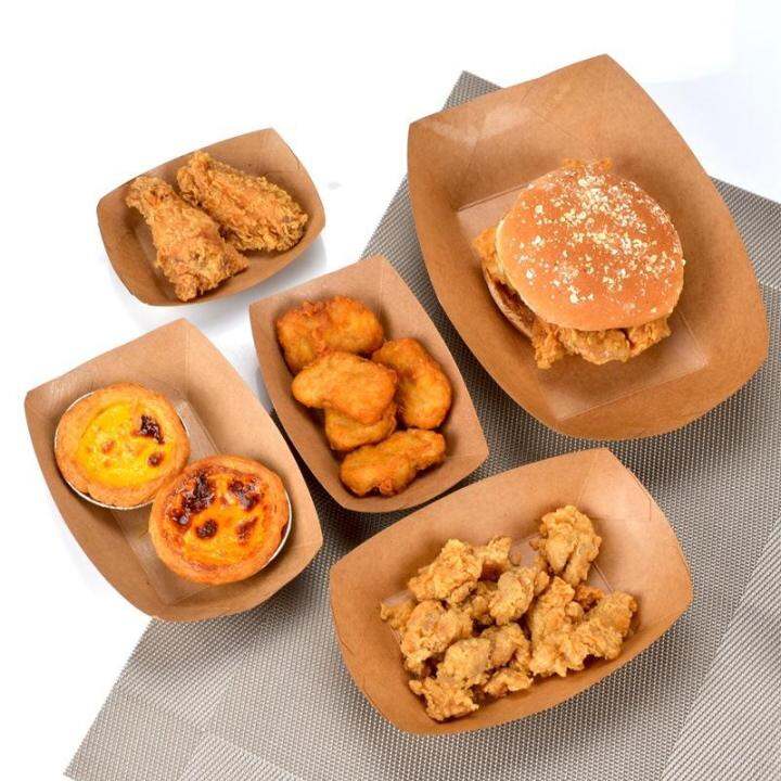 10PCS-Kraft Paper Takeout Box/Disposable Meal Box/Food Container Box ...