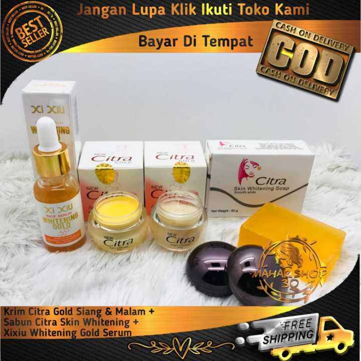 Citra Gold Krim Siang dan Malam plus Xixiu Whitening Gold Serum plus ...