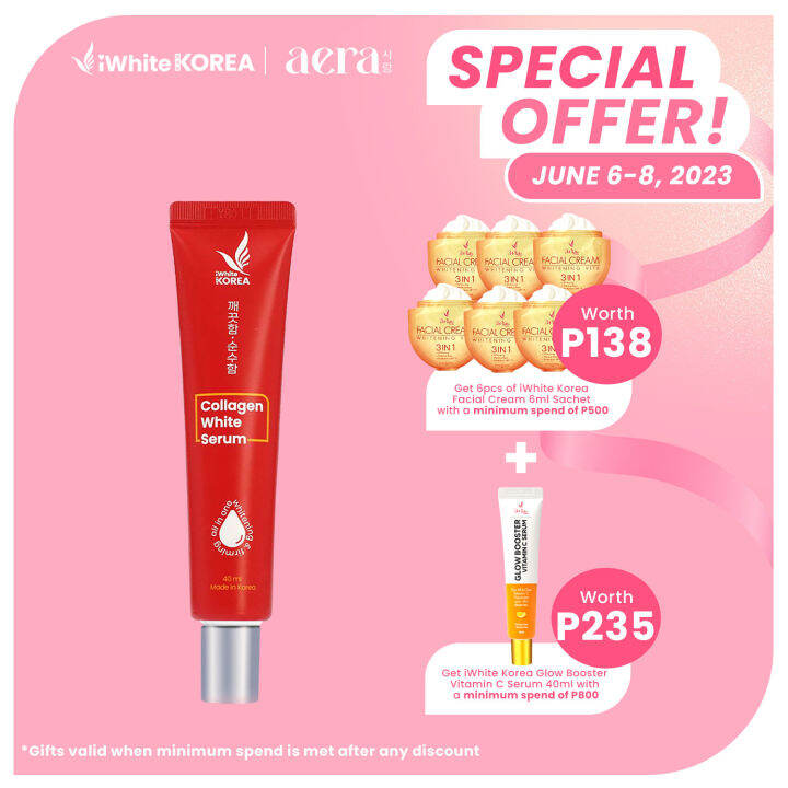 iWhite Korea Collagen White Serum 40ml Whitening, Niacinamide ...