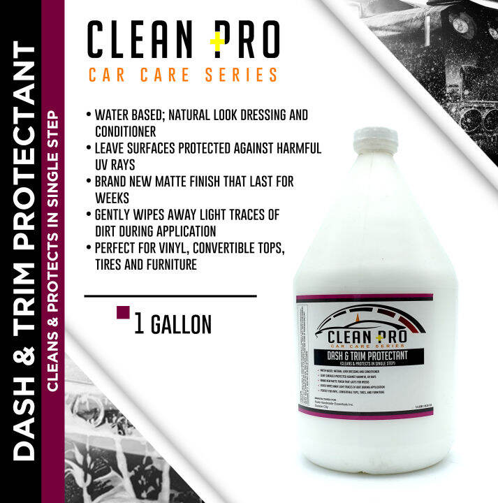 CLEAN PRO Car Care Series Dash and Trim Protectant Cleans and Protects ...