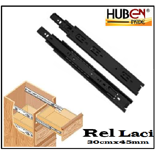 Rel Laci Double Track 1 Set Isi 2 Pcs Panjang 30 Cm Full Extention ...