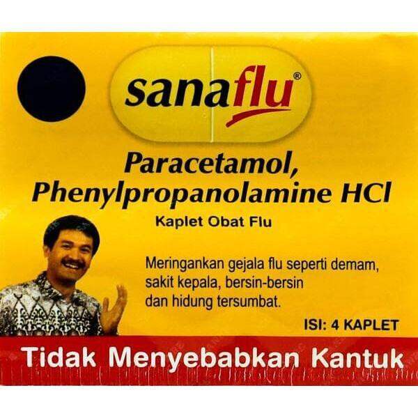 SANAFLU ISI 4' KAPLET / SANAFLU PARACETAMOL | Lazada Indonesia
