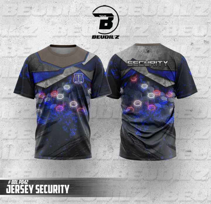kaos jersey security\daleman seragam satpam\petugas keamanan\jersey ...