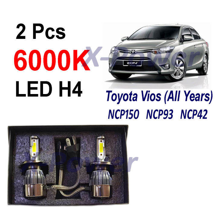🔥PROMO🔥 Toyota Vios NCP150 NCP93 NCP42 H4 Car LED Headlamp LED ...