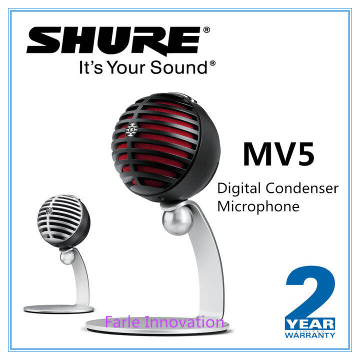 Shure MV5 Digital Condenser Microphone | Lazada Singapore