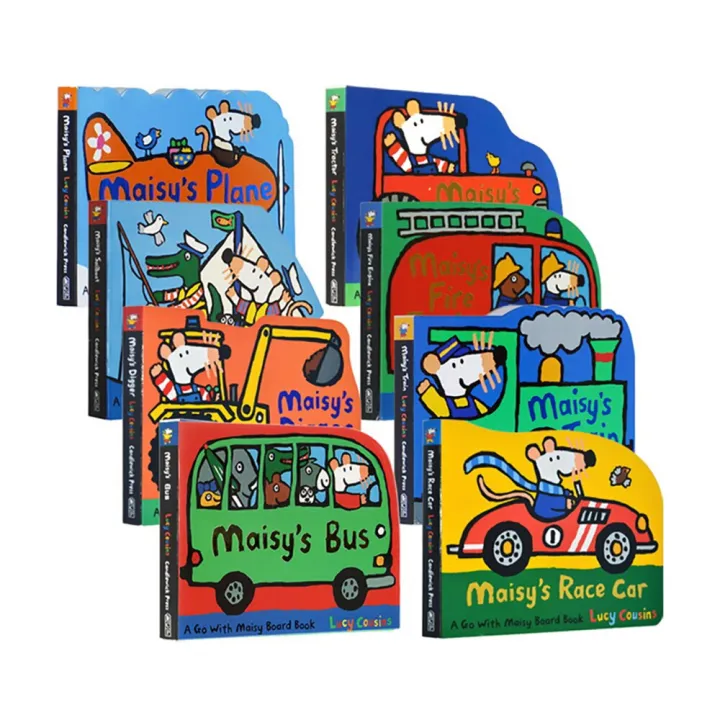 8 Books/set Maisy Mouse Bobo Hard Cover English Picture Book Children ...