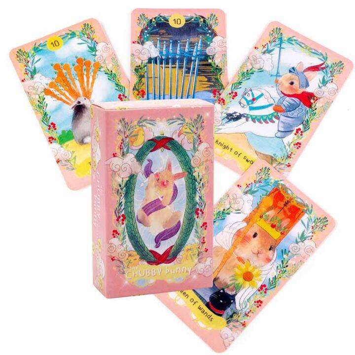 Chubby Bunny Rabbit Tarot Card Game 10.3x6cm | Lazada