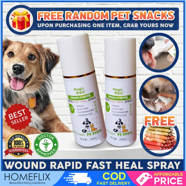Homeflix Pet wound Rapid Fast Heal Spray, gamot sa Sugat ng aso at pusa ...