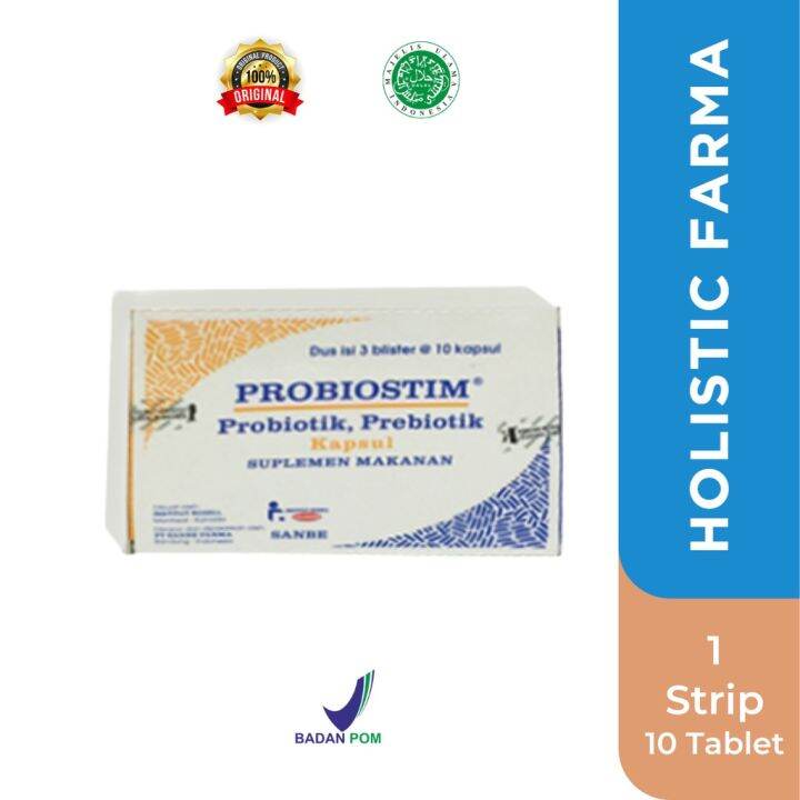 Probiostim Probiotik 10 Kapsul Suplemen Kesehatan Saluran Pencernaan ...