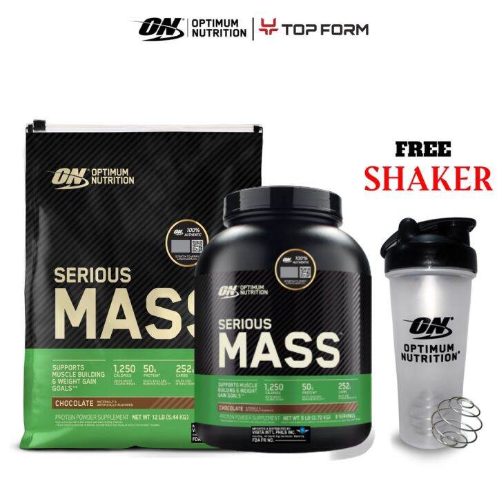 Optimum Nutrition Serious Mass, ON Mass Gainer Whey Protein Powder ...