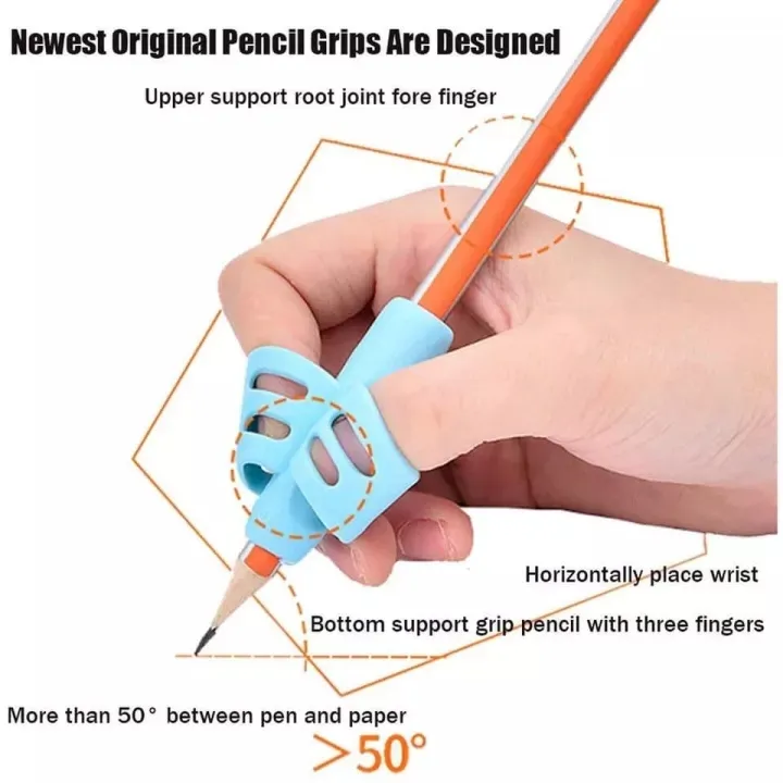 Silicone Handwriting Correction Grip, Pencil Grip, Hold The Pen ...