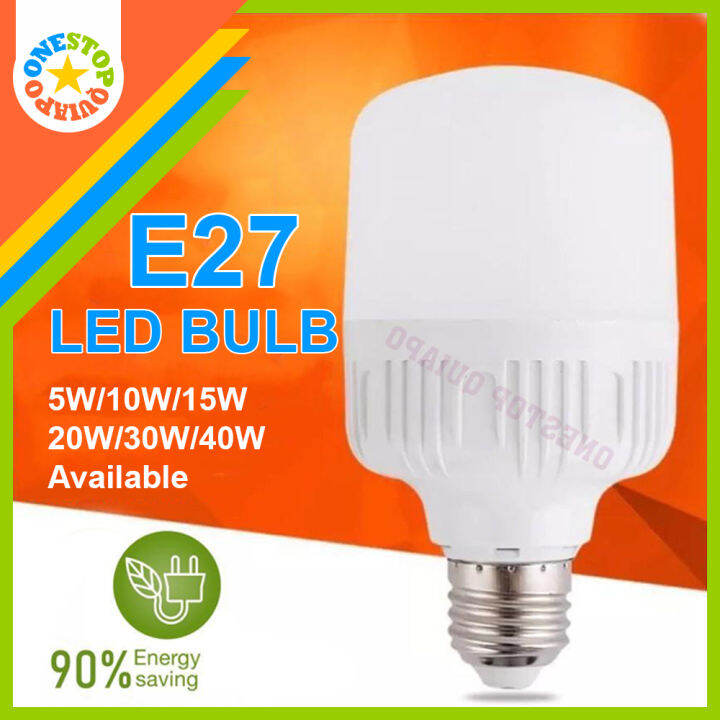 OSQ High Quality Energy Saving E27 220V LED Bulb 5W-50W Daylight Color | Lazada PH