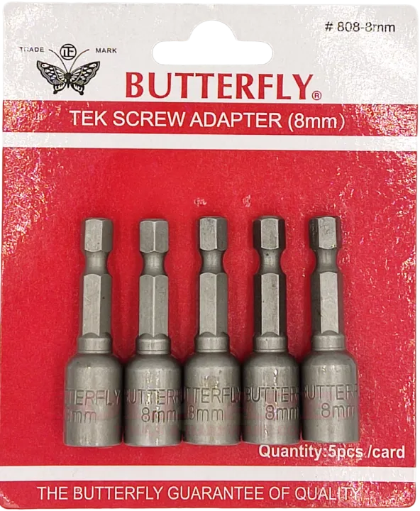 Butterfly #808 Magnetic Tek Screw Adaptor (8mm) | Lazada PH