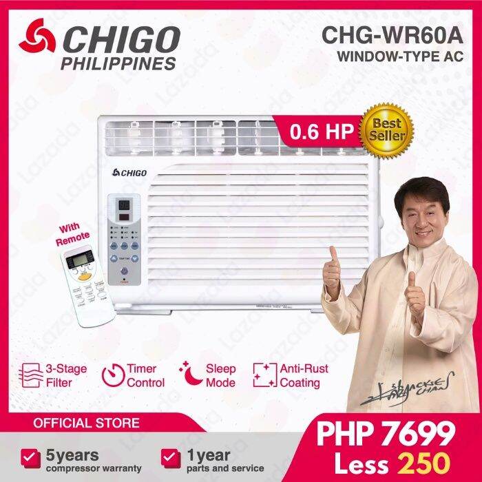 Chigo CHG-WR60A 0.6HP Remote Controlled Window Type Air Conditioner ...