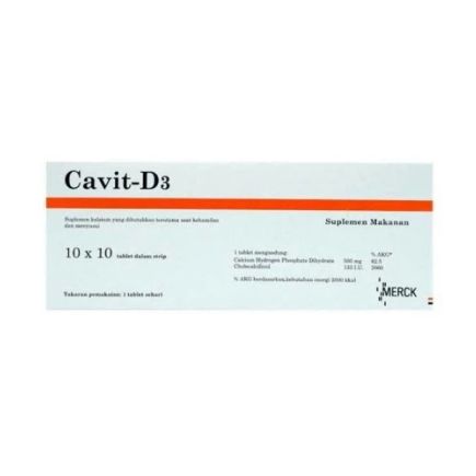 CAVIT D3 100'S TABLET MERCK / KALSIUM / VITAMIN TULANG | Lazada Indonesia