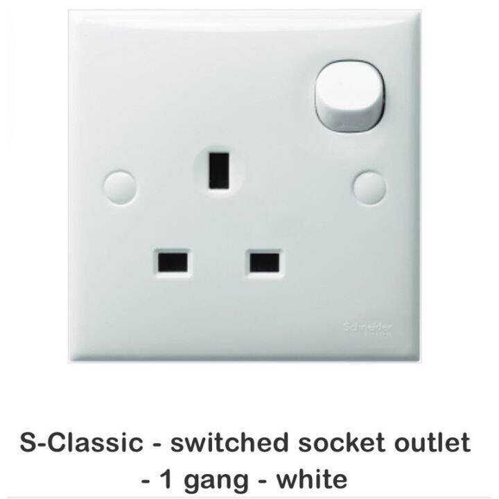 SCHNEIDER S-Classic 13amp Socket Outlet | Lazada
