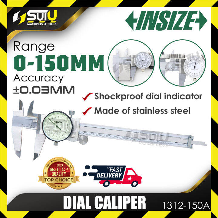 INSIZE 1312-150A 0-150MM Dial Caliper | Lazada