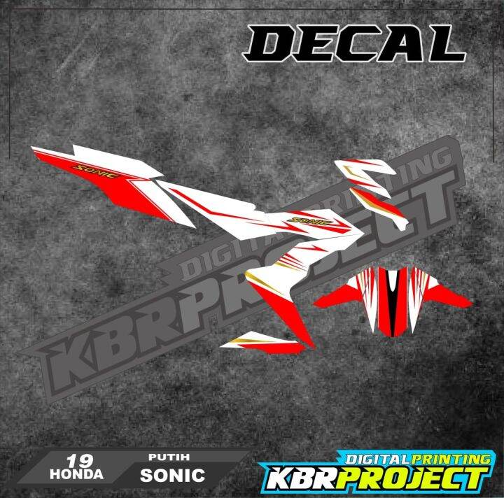 ( COD ) SONIC decal sticker motor HONDA SONIC IP.19 decal stiker full ...