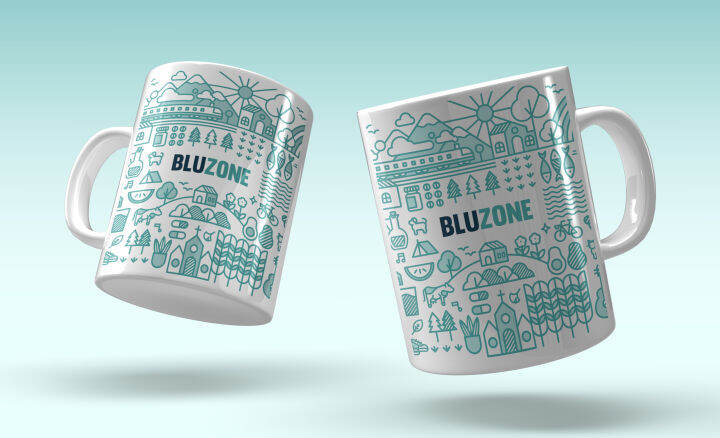 ถ้วยมัค แก้วเซรามิค แบรนด์ BLUZONE | Lazada.co.th