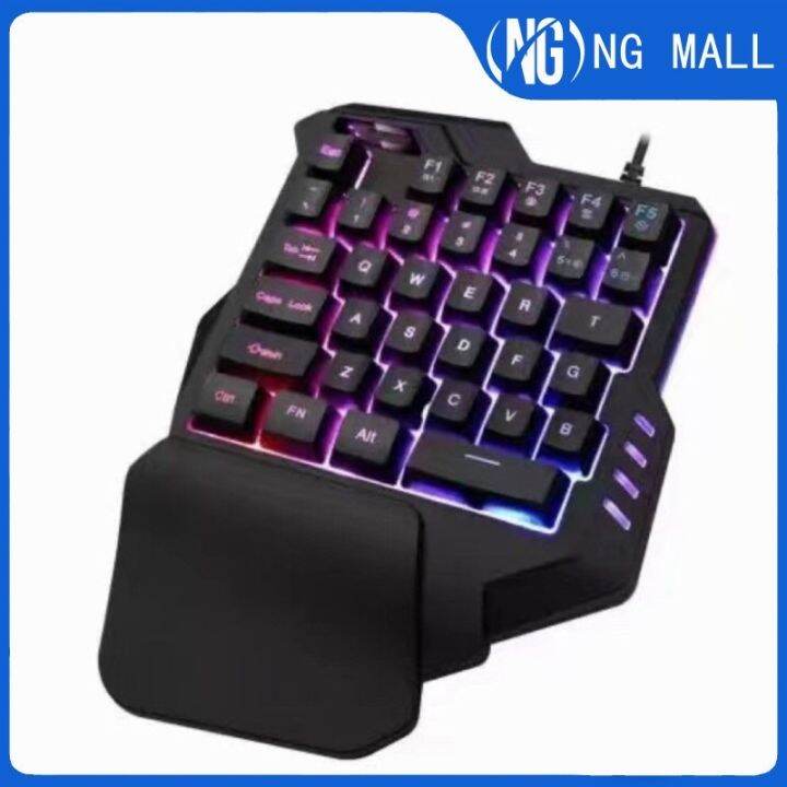Parts43 NG MALL G7 Mini One-Hand Game Keyboard Wired Gaming Keypad With ...