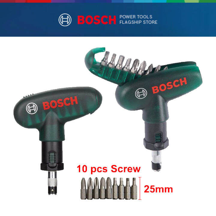 BOSCH 10pcs Pocket Screwdriver Bit Set - 2607019510 - 3165140416283 ...
