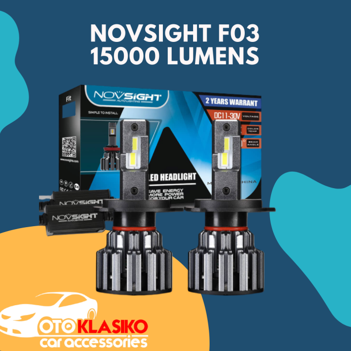 NOVSIGHT F03 15000 LUMENS LED HEADLIGHTS AND FOGLIGHTS BULB | Lazada PH