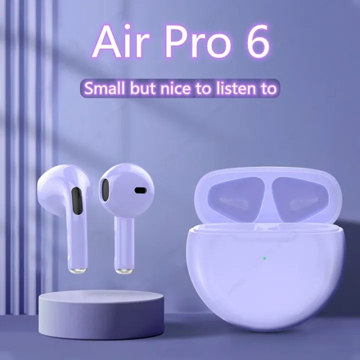 Air Pro 6 TWS Bluetooth Earphone Wireless Headphone HiFi Bass Game ...