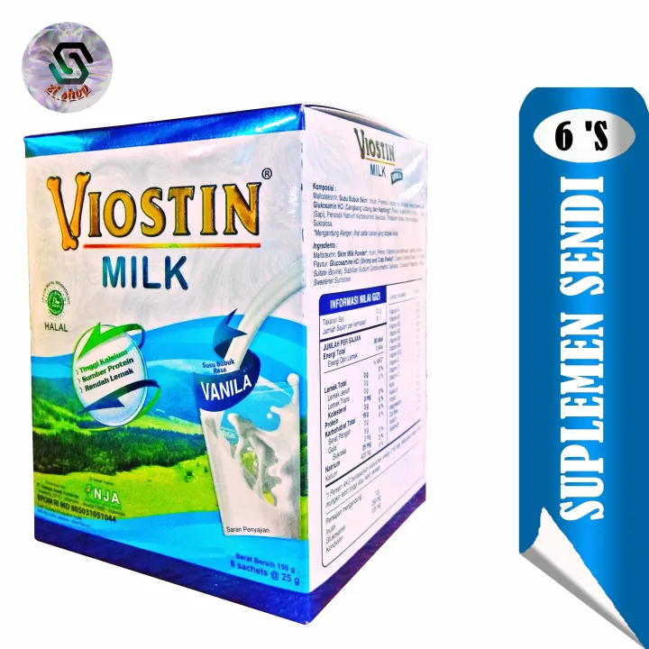 VIOSTIN MILK RASA VANILLA ISI 6 SACHET SUSU BUBUK | Lazada Indonesia