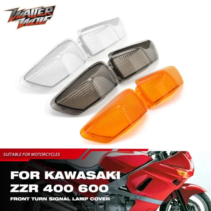 สำหรับคาวาซากิ ZZR 400 600 ZX6R นินจา1990-1992ด้านหน้าเลี้ยวไฟเลนส์ครอบ ...