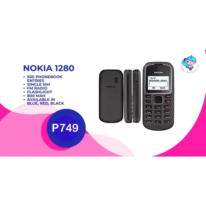 ho- Nokia 1280 Vintage Keypad Basic Phone Original | Lazada PH