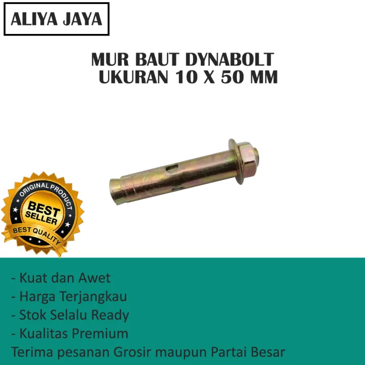 MUR BAUT DYNABOLT UKURAN 10X50 MM (HARGA PER PCS) | Lazada Indonesia