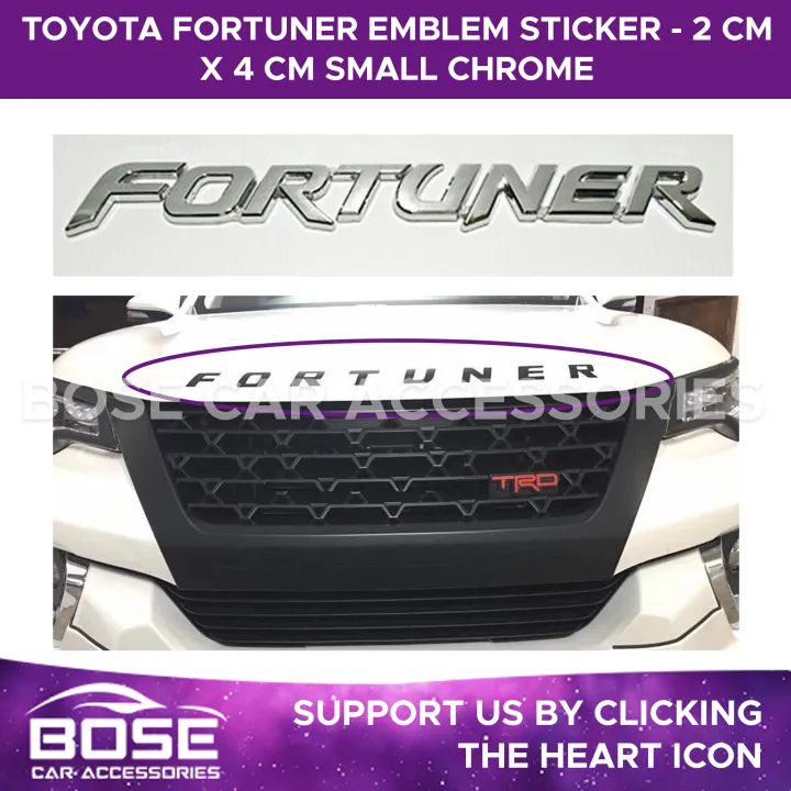 Car Hood Emblem Sticker for Toyota Fortuner 2016 - 2021 / Nissan Navara ...