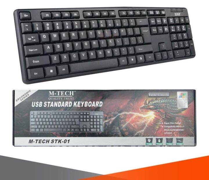 Keyboard Usb Standart m-tech stk-01 | Lazada Indonesia