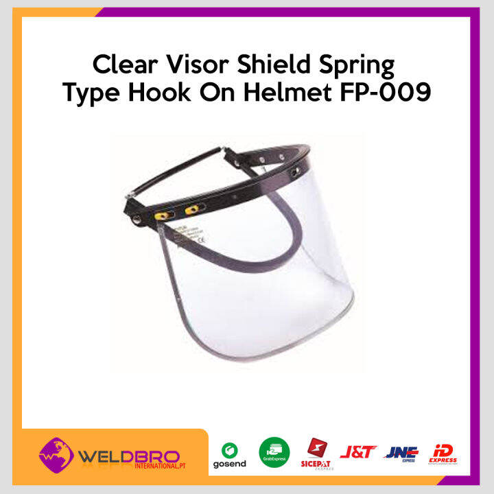 Face Shield Welding for Grinding Clear Visor Shield Spring Type Hook On ...