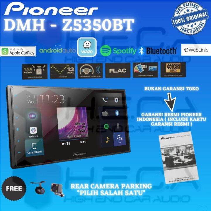 Pioneer DMH-Z5350BT Head Unit Double Din DMH Z5350 BT Tape Audio + Cam | Lazada Indonesia