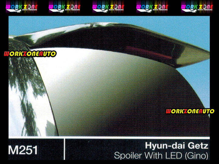 M251 Hyundai Getz Top Fiber Spoiler With LED (Gino) Body kit Bodykit ...