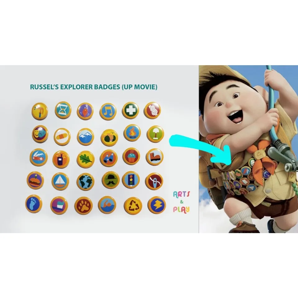 Russell Up Costume Badges