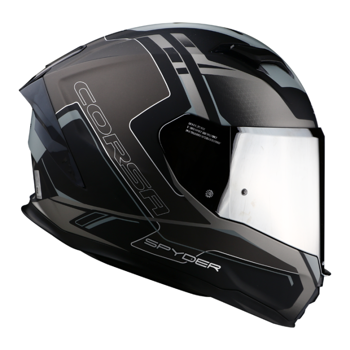 Spyder Full-Face Helmet with Dual Visor Corsa GD DEUX S6 (FREE Clear ...