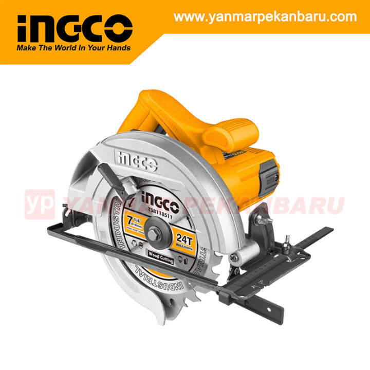 Mesin Gergaji Kayu Listrik Circular Saw 1400W INGCO CS18538 | Lazada ...
