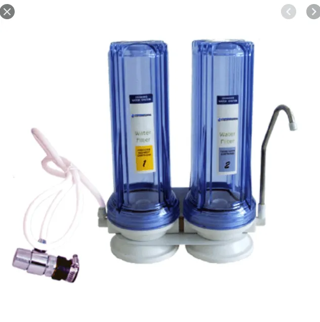 Double Water Filter System by OSMOSIS Leak-Free Two Filters Keep your ...