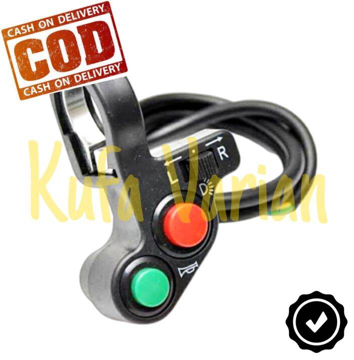 Saklar Kiri 2 Tombol Motor Universal Variasi - Dim - Klakson - Sen sein ...