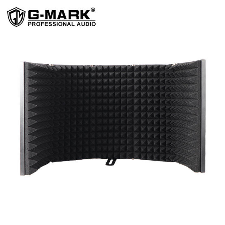G-MARK Foldable Studio Microphone Isolation Shield 3/5 Panel Sound ...