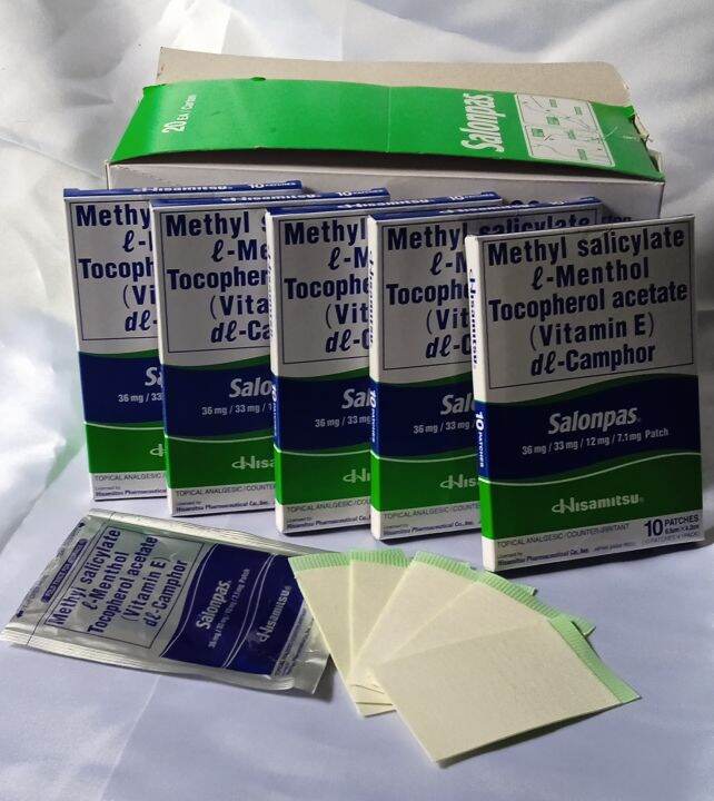 SALONPAS METHYL SALICYLATE E-MENTHOL/TOCOPHEROL ACETATE[VITAMIN E] DE ...