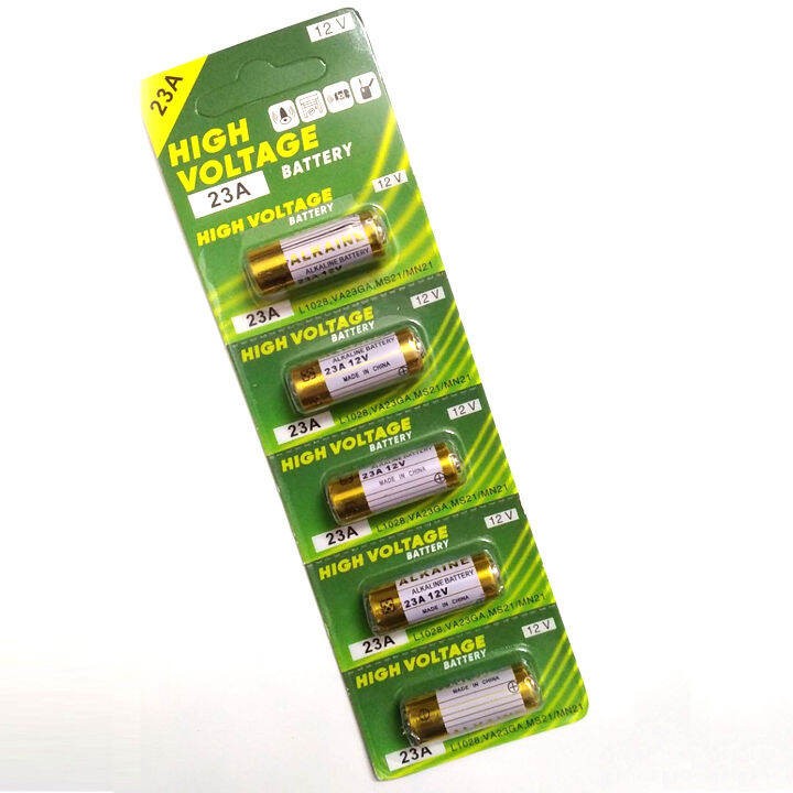 bộ vỉ 5 viên pin ALKALINE 23A 27A 12V Pin điện áp cao cho Chìa khóa điện, điều khiển cửa cuốn ...