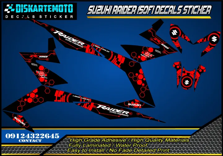 Suzuki Raider 150fi Decals Sticker | Lazada PH