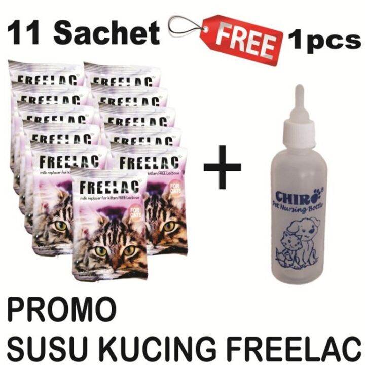Susu Kucing Freelac 35g 1box isi 10 Free1 + Dot | Lazada Indonesia
